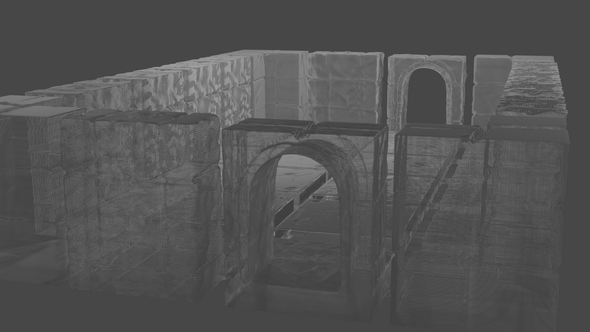 3D Printable Modular Dungeon Battle Map Model - TurboSquid 1986115