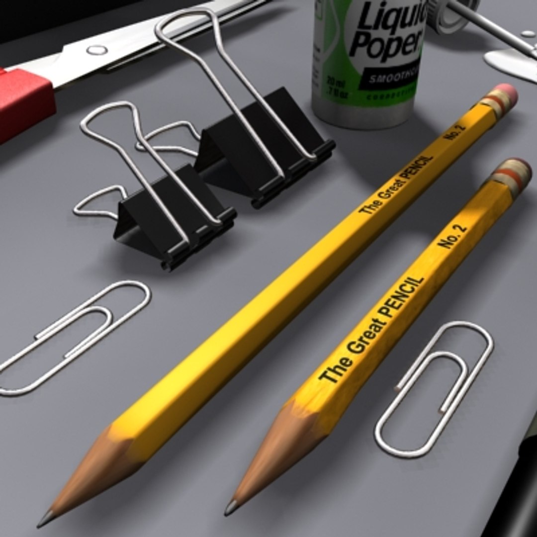 Office Supplies Paper Pencils Max