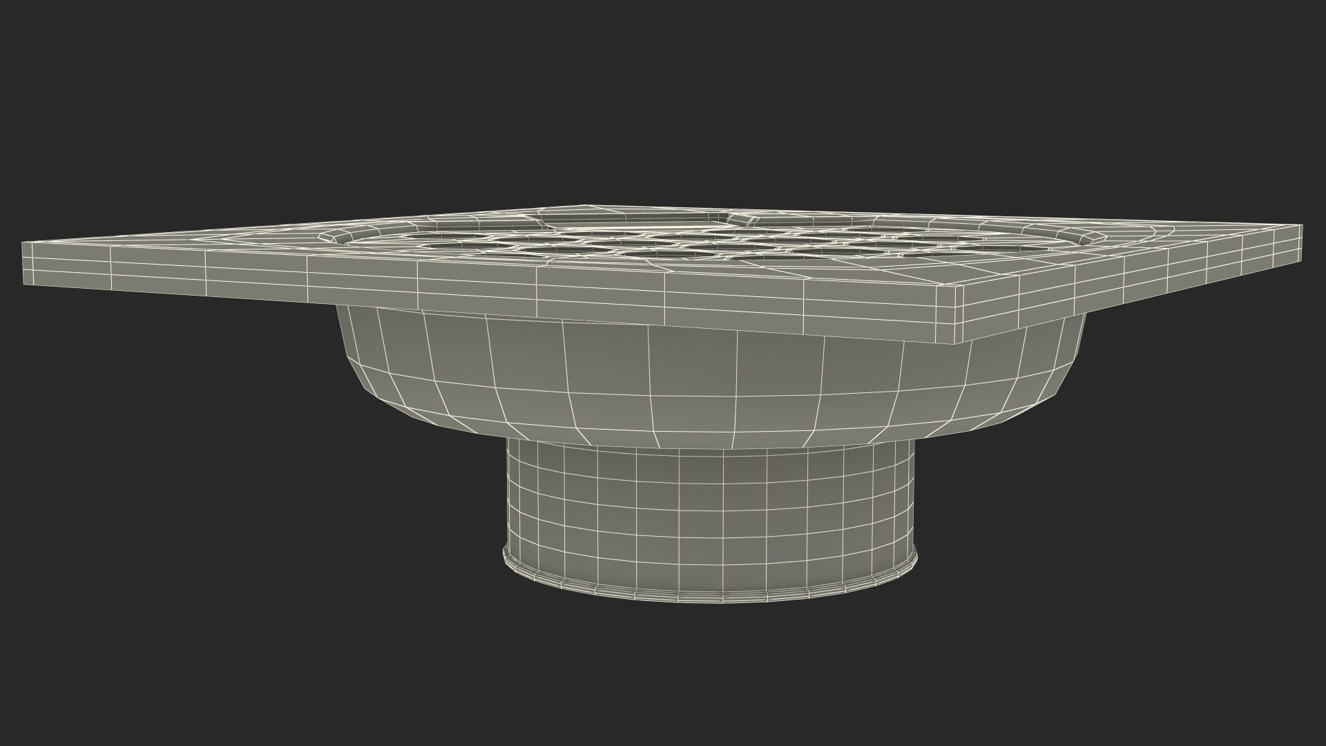 Steel Shower Drain model - TurboSquid 2040927