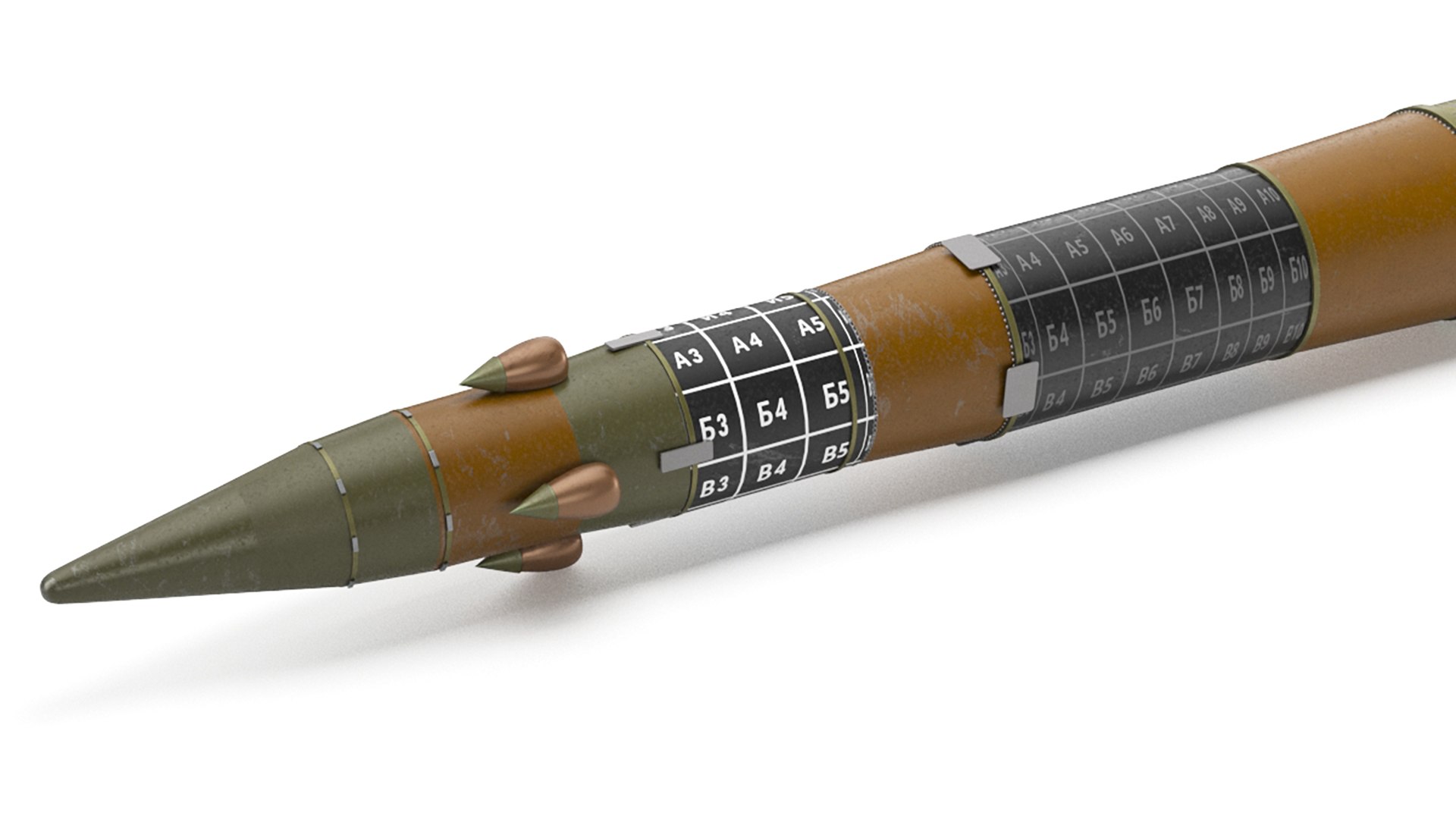 3D RT-2PM Topol SS-25 Sickle ICBM Missile Model - TurboSquid 2259777
