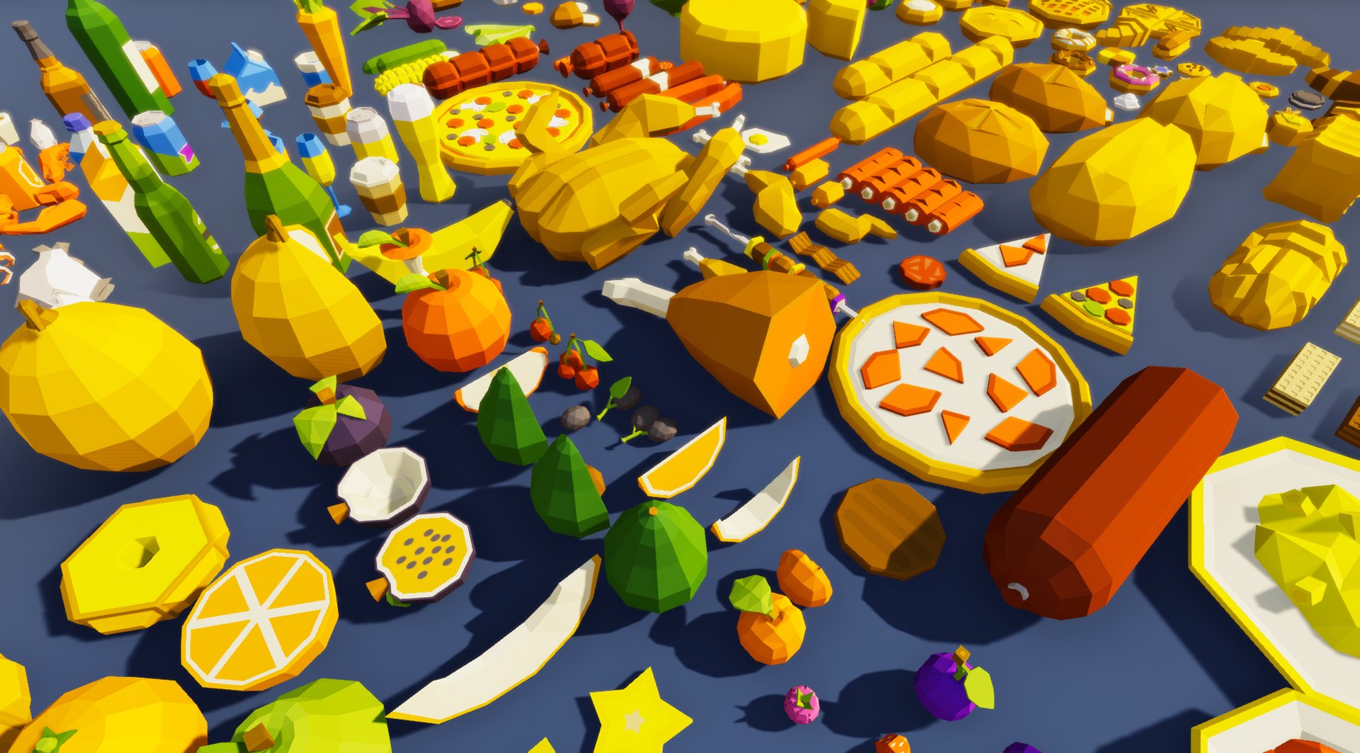 3D Low Poly Food Model - TurboSquid 1823831