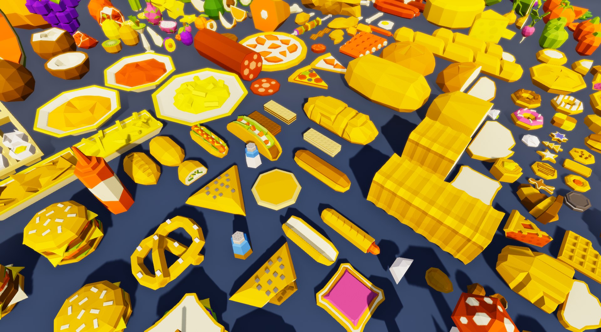 3D Low Poly Food Model - TurboSquid 1823831