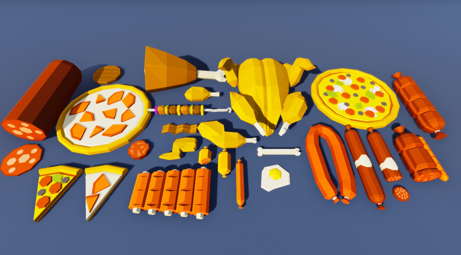 3D Low Poly Food Model - TurboSquid 1823831