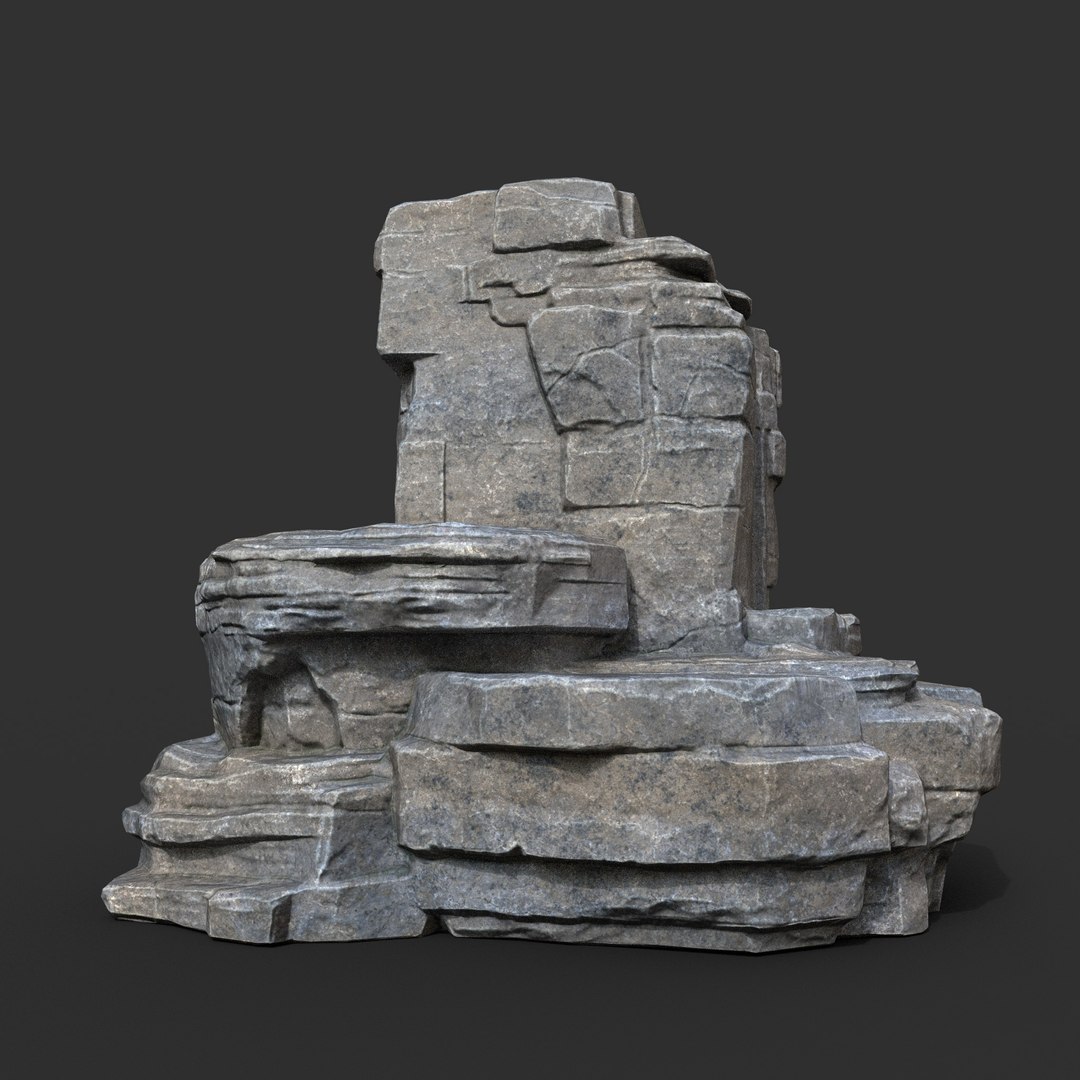 Package Polys Cliff Landscape Mountain 3D Model - TurboSquid 1624886