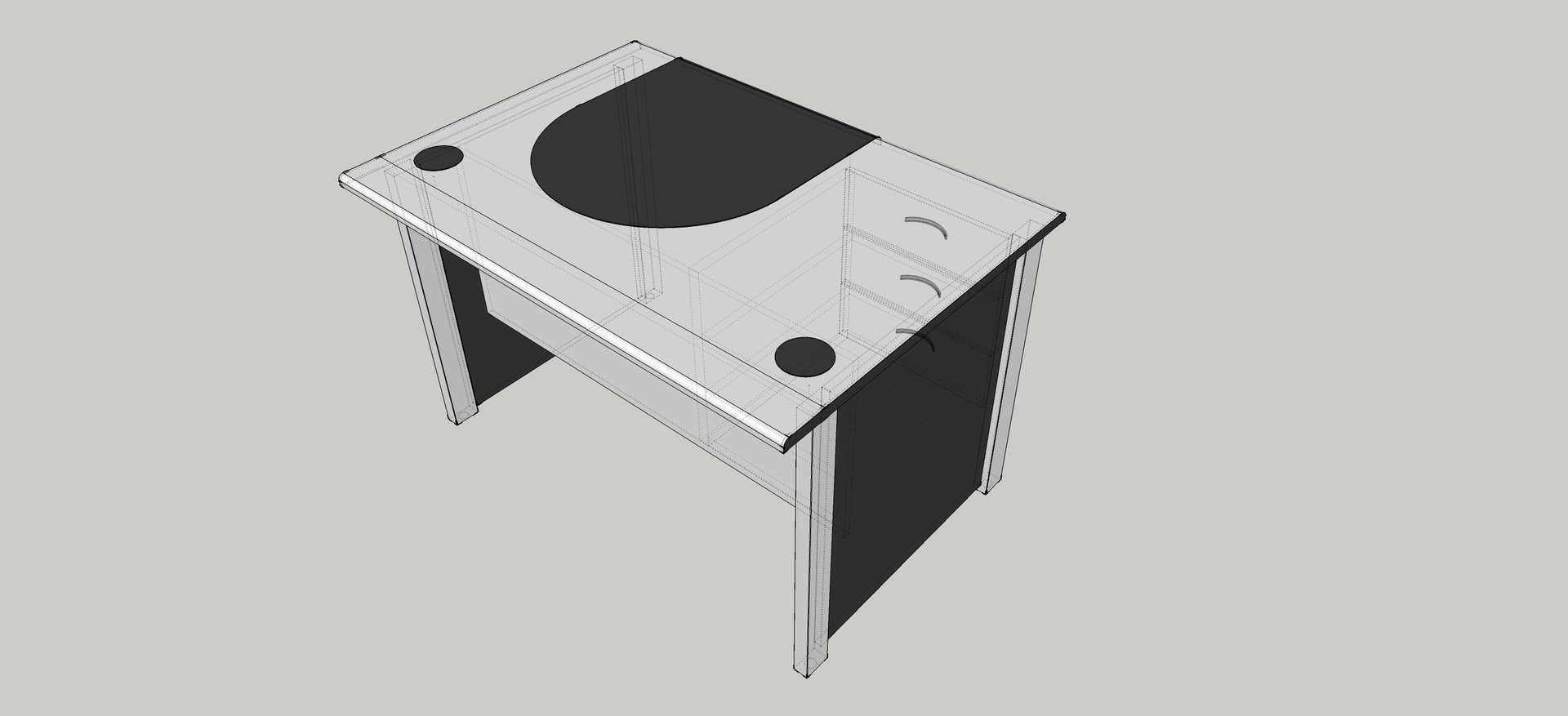 Free Office Desk 3d Model