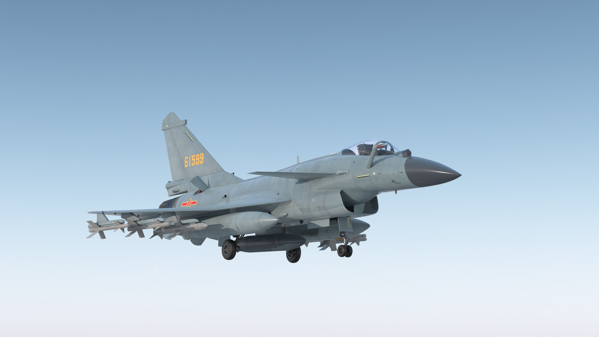 J-10 Fighter Jet Rigged For Maya 3D Model - TurboSquid 2414489