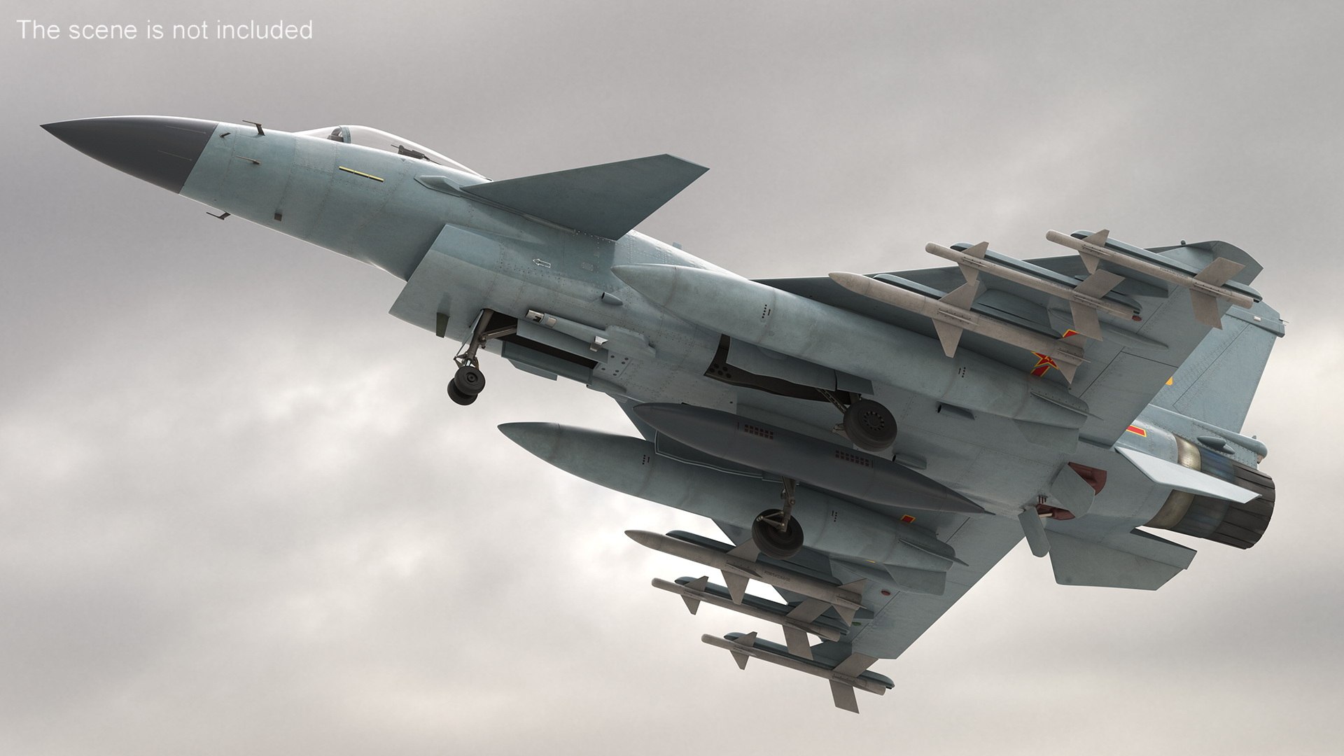 J-10 Fighter Jet Rigged For Maya 3D Model - TurboSquid 2414489