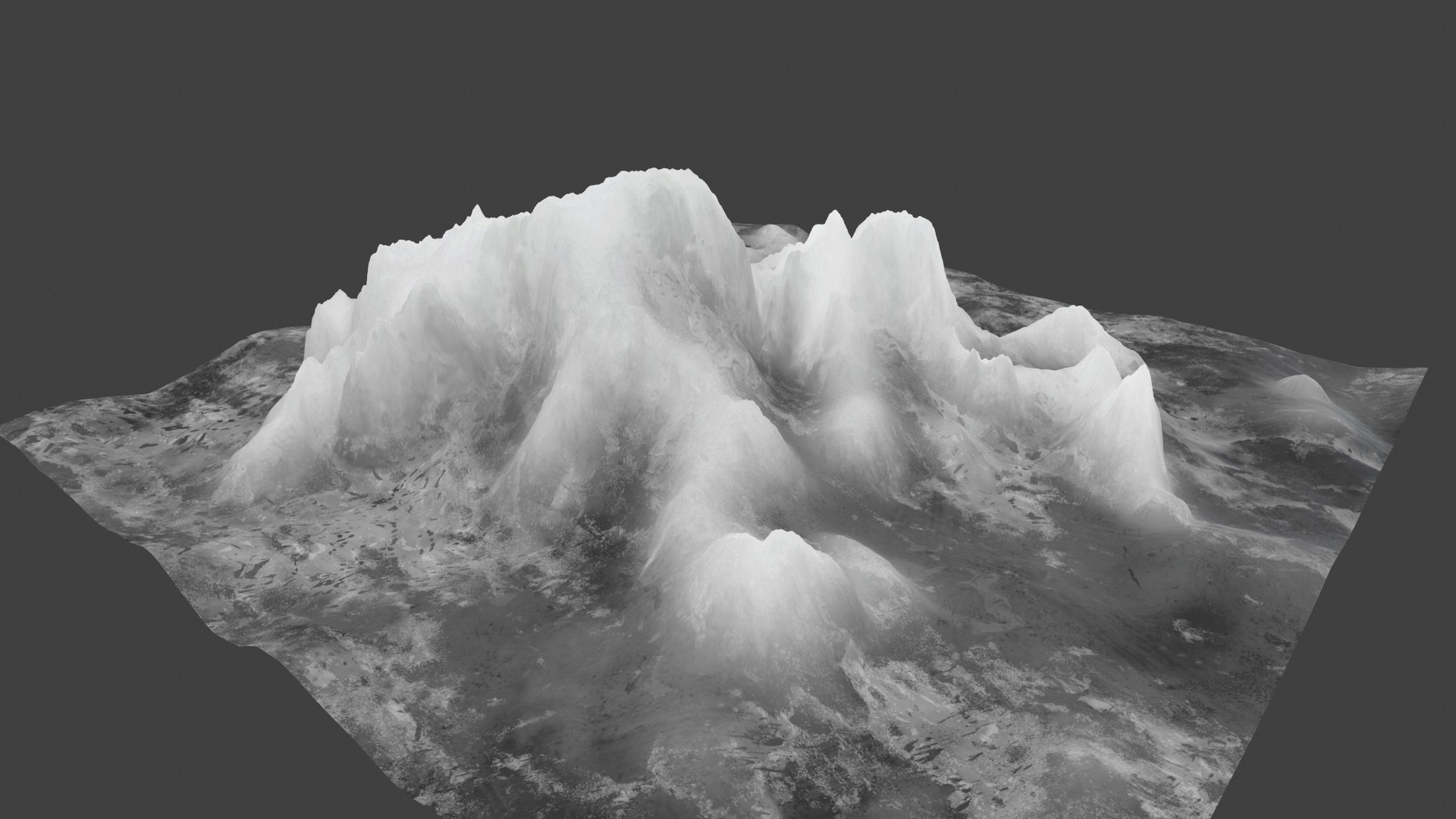 Snow Mountain Model - TurboSquid 1176602