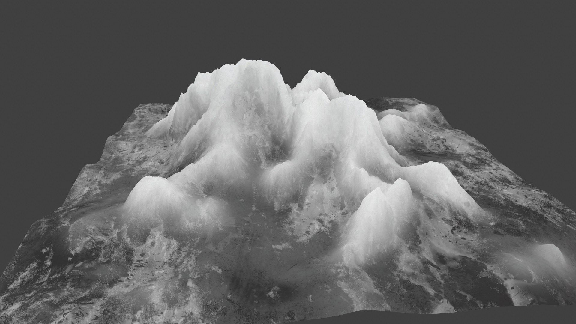 Snow Mountain Model - TurboSquid 1176602