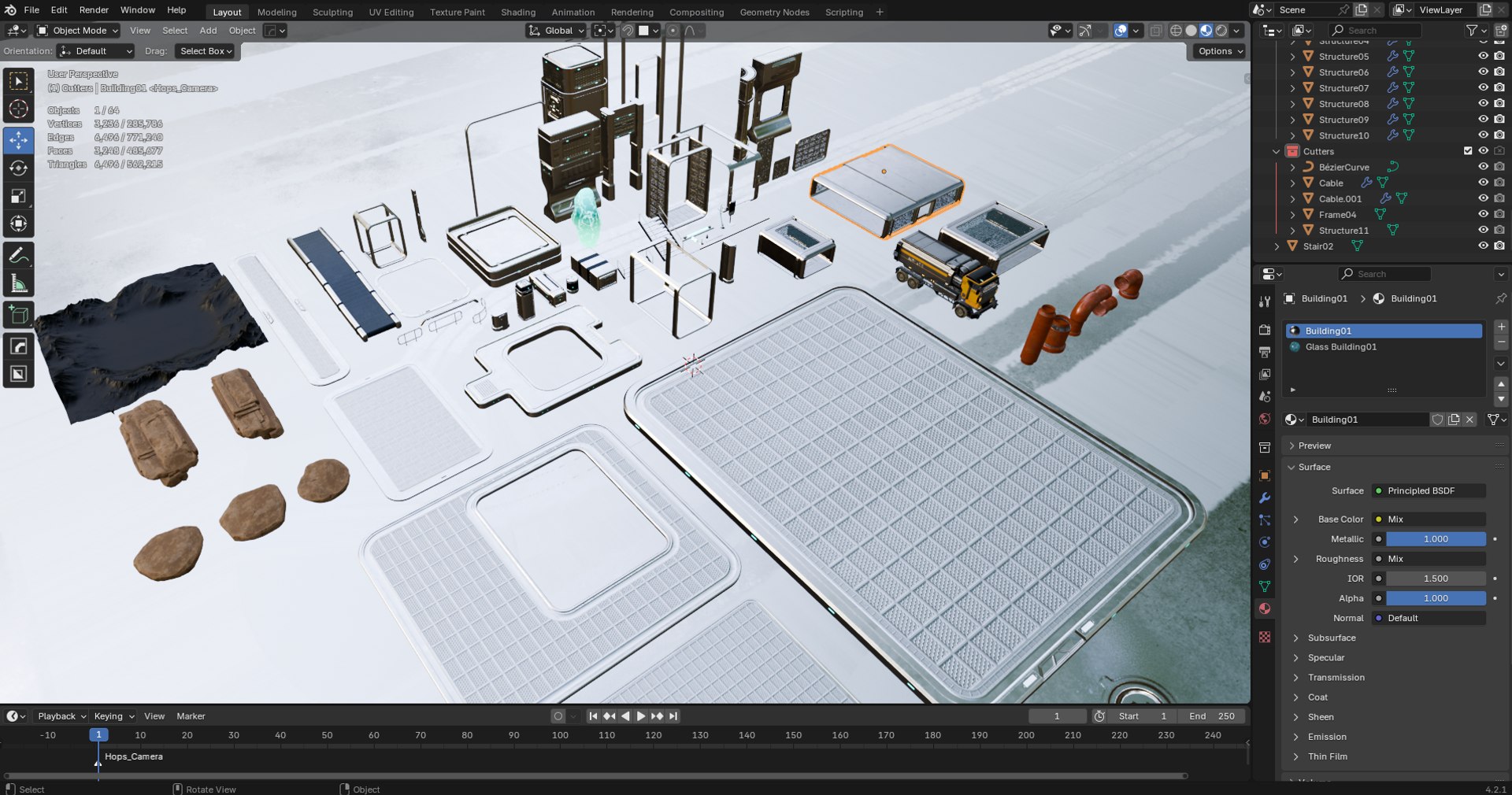 3D Model SciFi Exterior Environment Kit Vol 01 60 Asset - TurboSquid ...