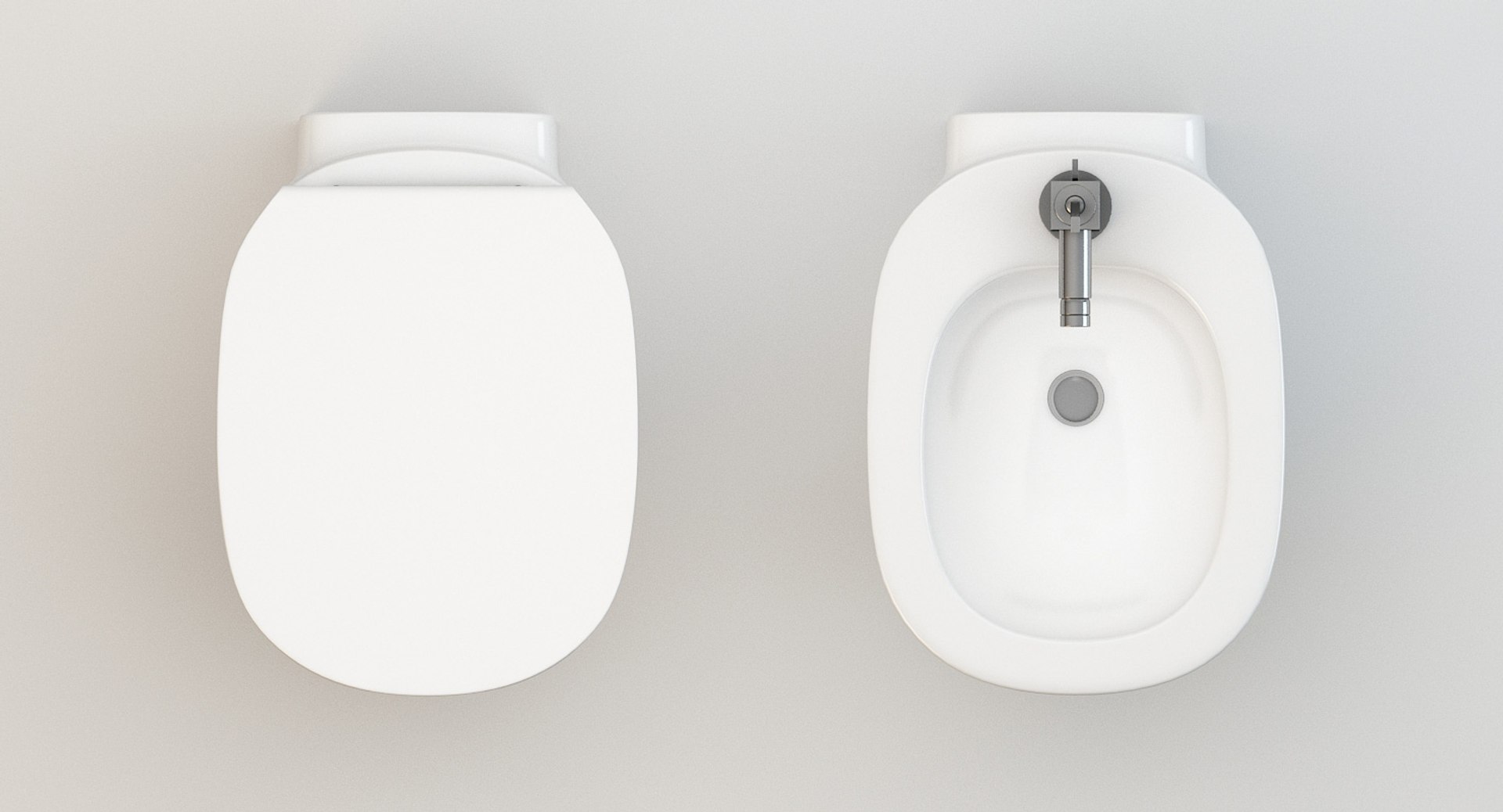 3d Model Pozzi Ginori Bathroom Fixtures