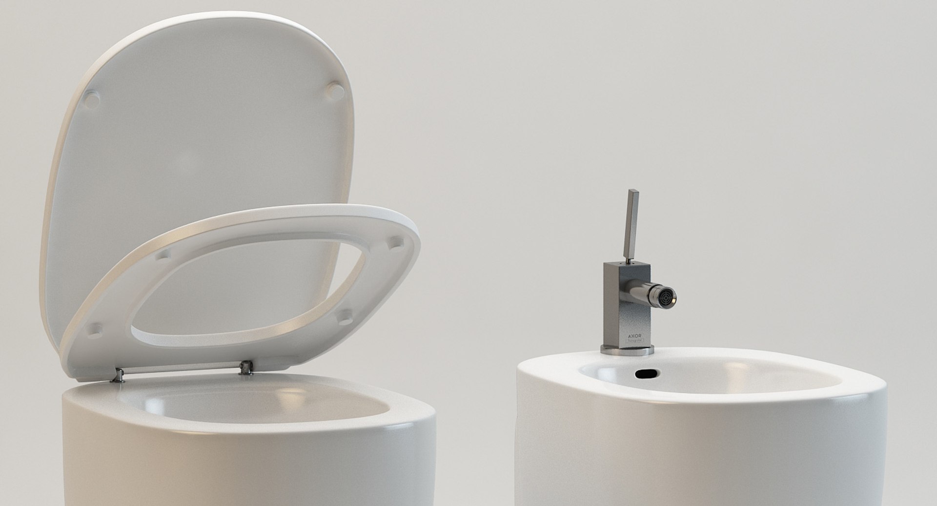 3d Model Pozzi Ginori Bathroom Fixtures