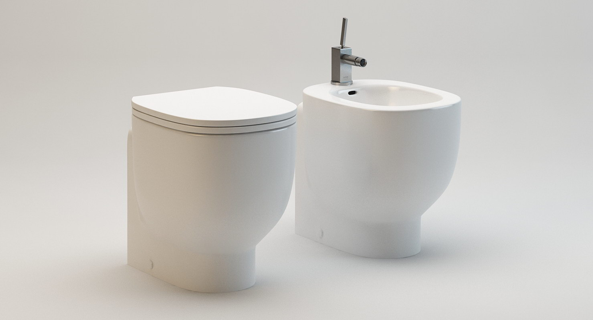 3d Model Pozzi Ginori Bathroom Fixtures