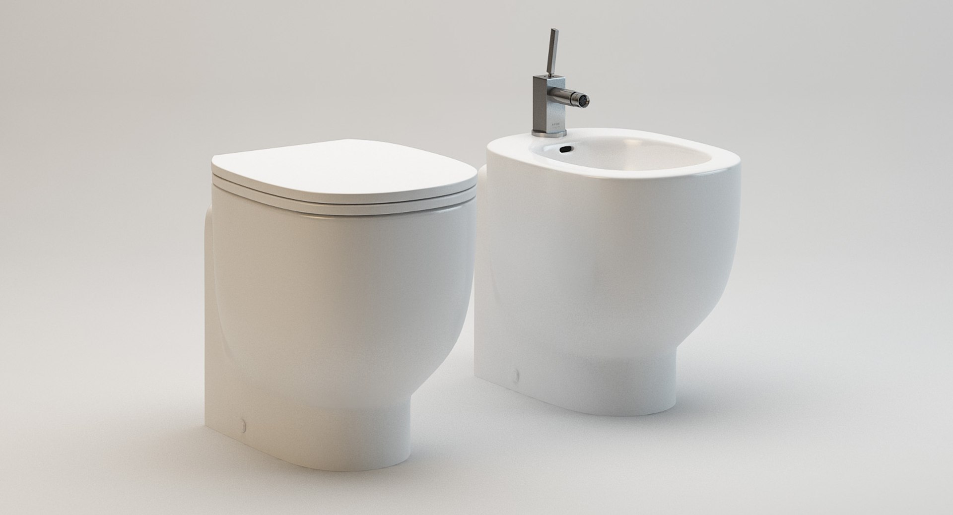 3d Model Pozzi Ginori Bathroom Fixtures