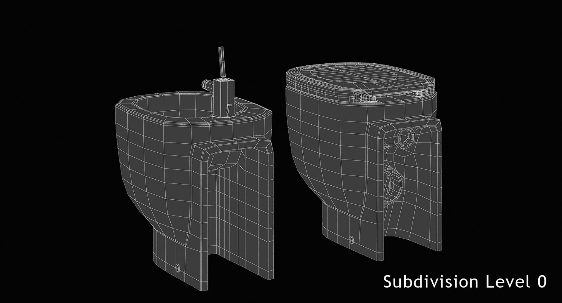 3d Model Pozzi Ginori Bathroom Fixtures