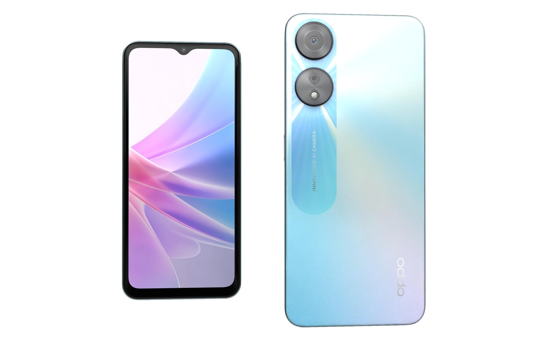 Oppo A58 Blue 3D model - TurboSquid 1997793