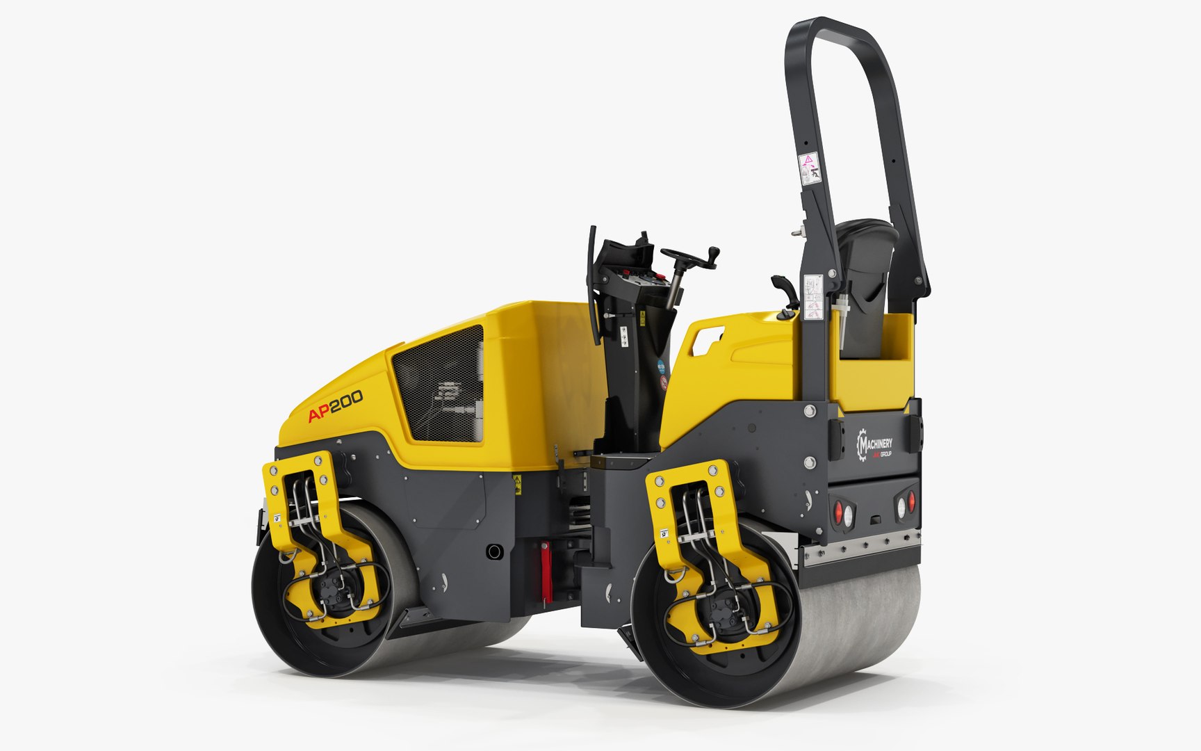 3D Asphalt Roller Generic Model - TurboSquid 2038999