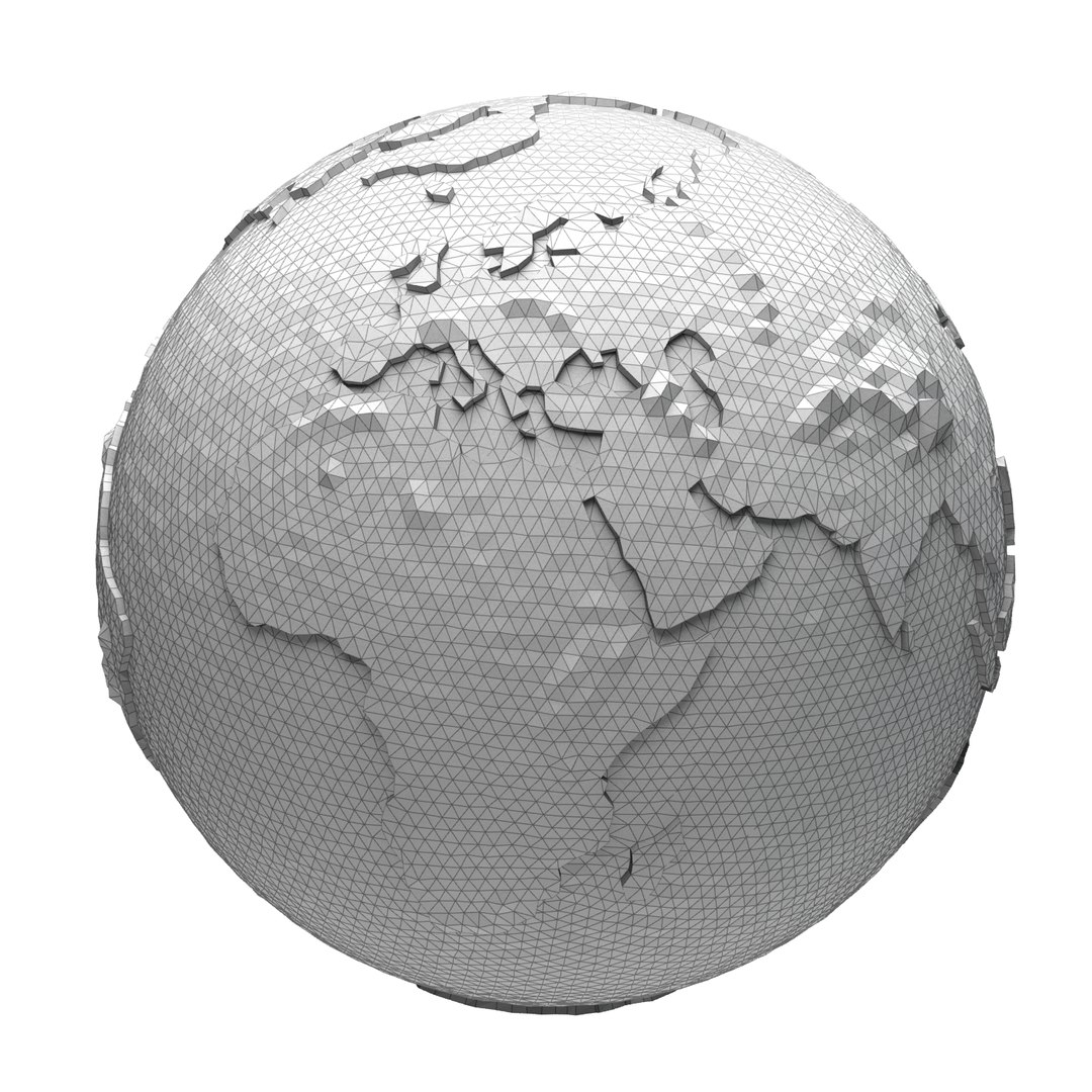 3d model cartoon earth 2