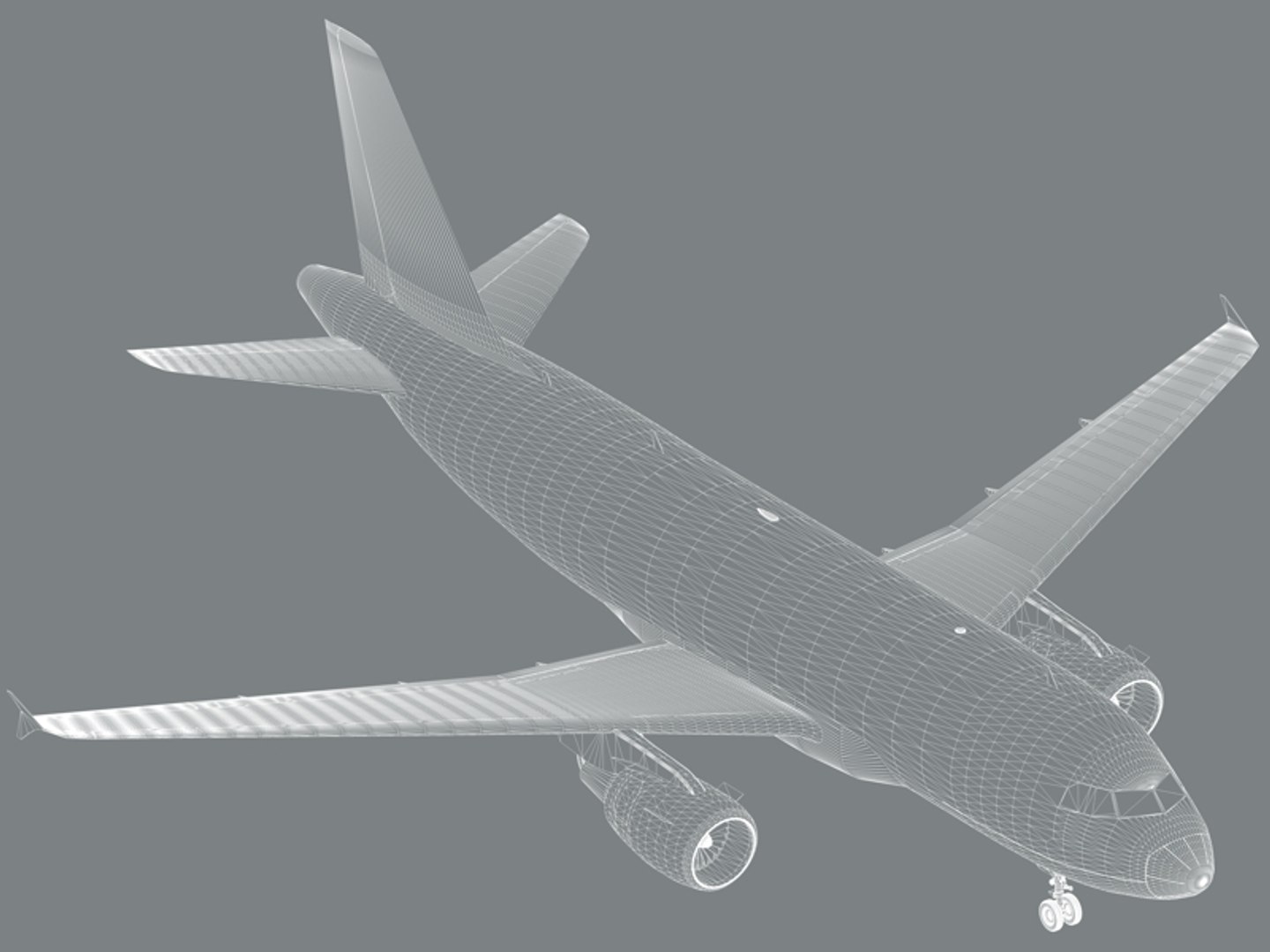 airbus a319-114 generic white 3d model