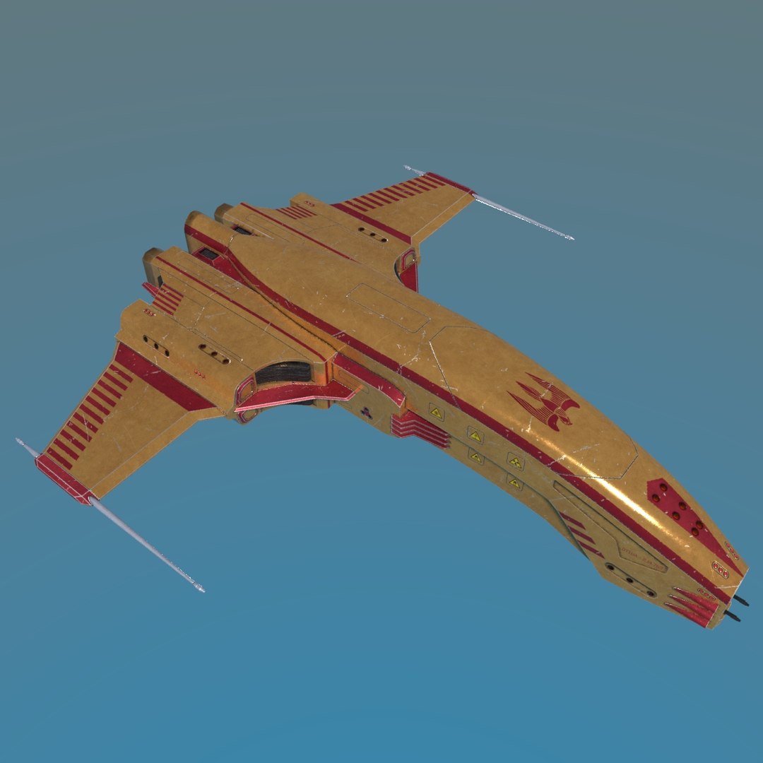 3D Model Spaceship Dagger Type 1 - TurboSquid 1305809