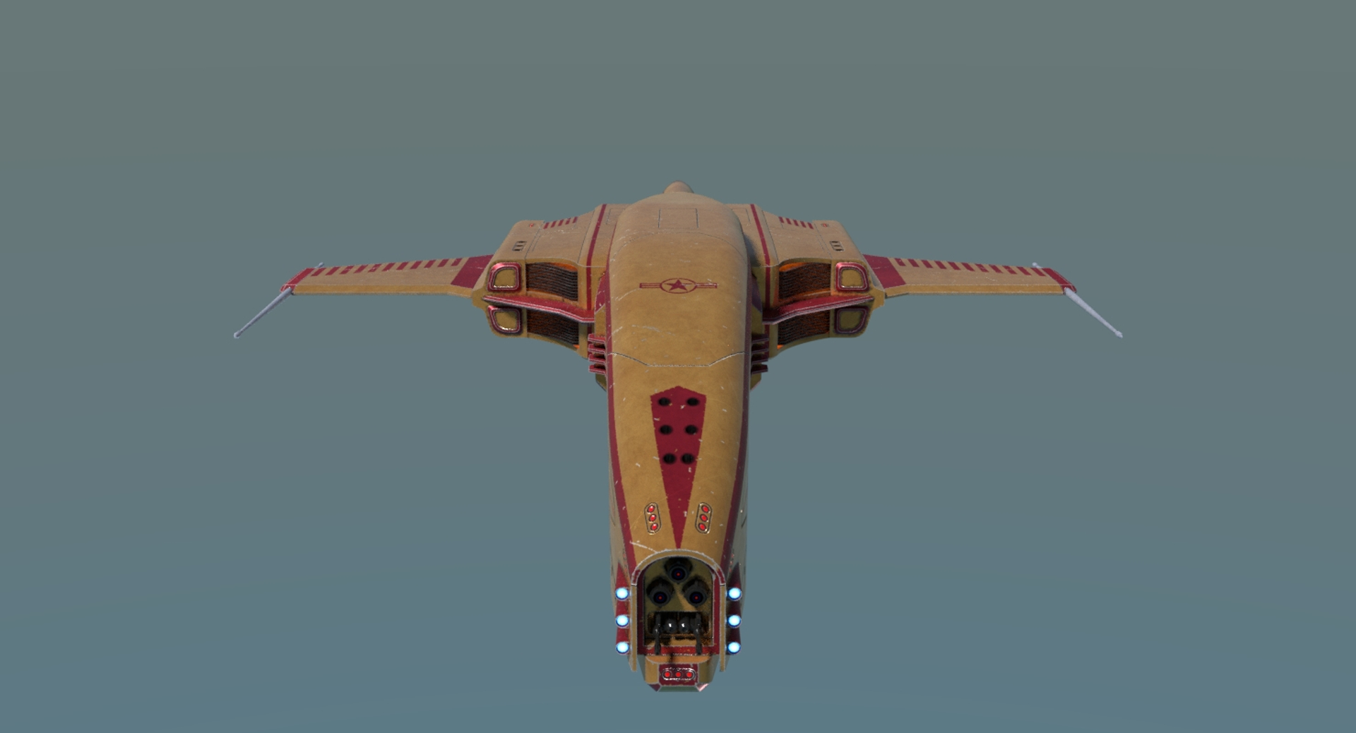 3D Model Spaceship Dagger Type 1 - TurboSquid 1305809