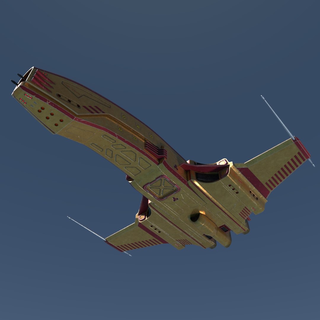 3D Model Spaceship Dagger Type 1 - TurboSquid 1305809