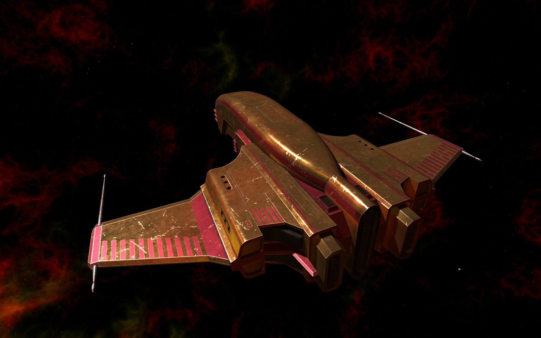 3D Model Spaceship Dagger Type 1 - TurboSquid 1305809