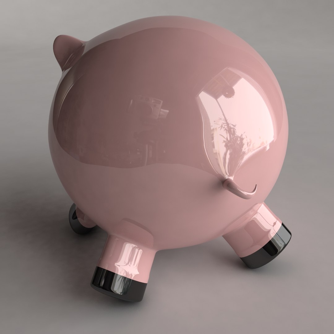 3d Pottery Pig Model