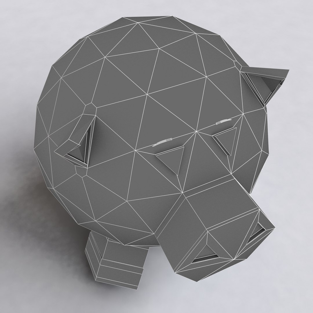 3d Pottery Pig Model