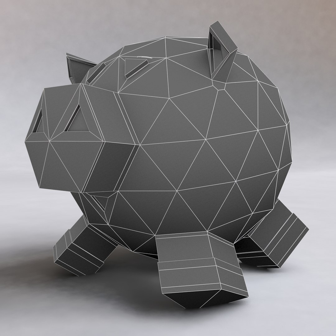 3d Pottery Pig Model
