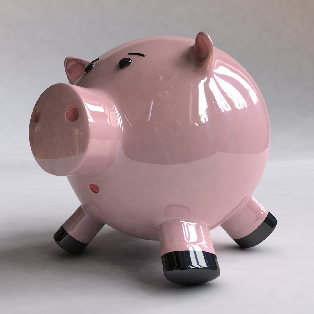 3d Pottery Pig Model