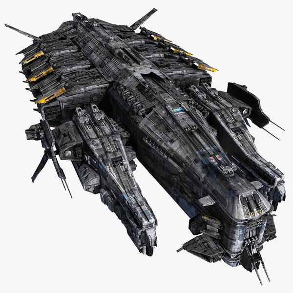 spaceship cruiser 3d model