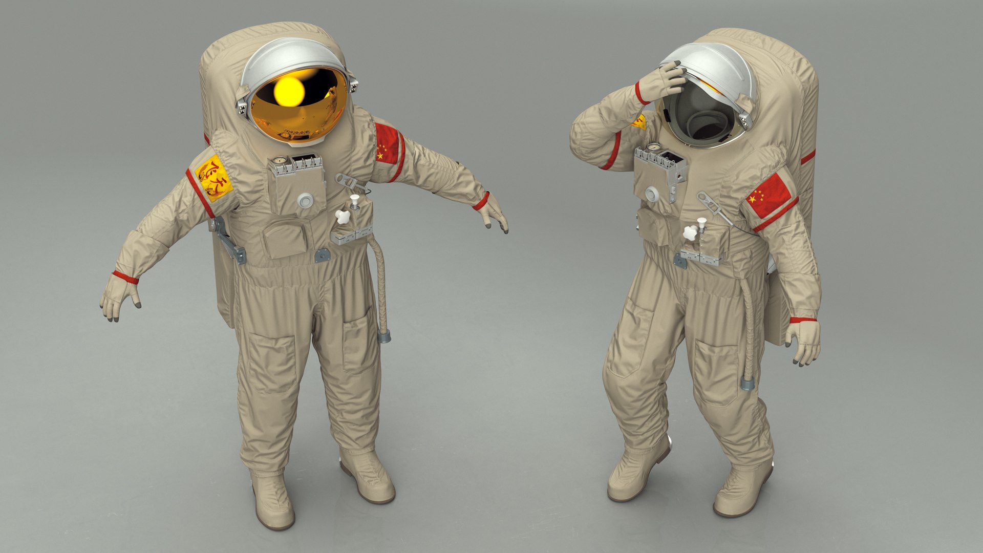 3D China Feitian Space Suit Rigged - TurboSquid 2230910