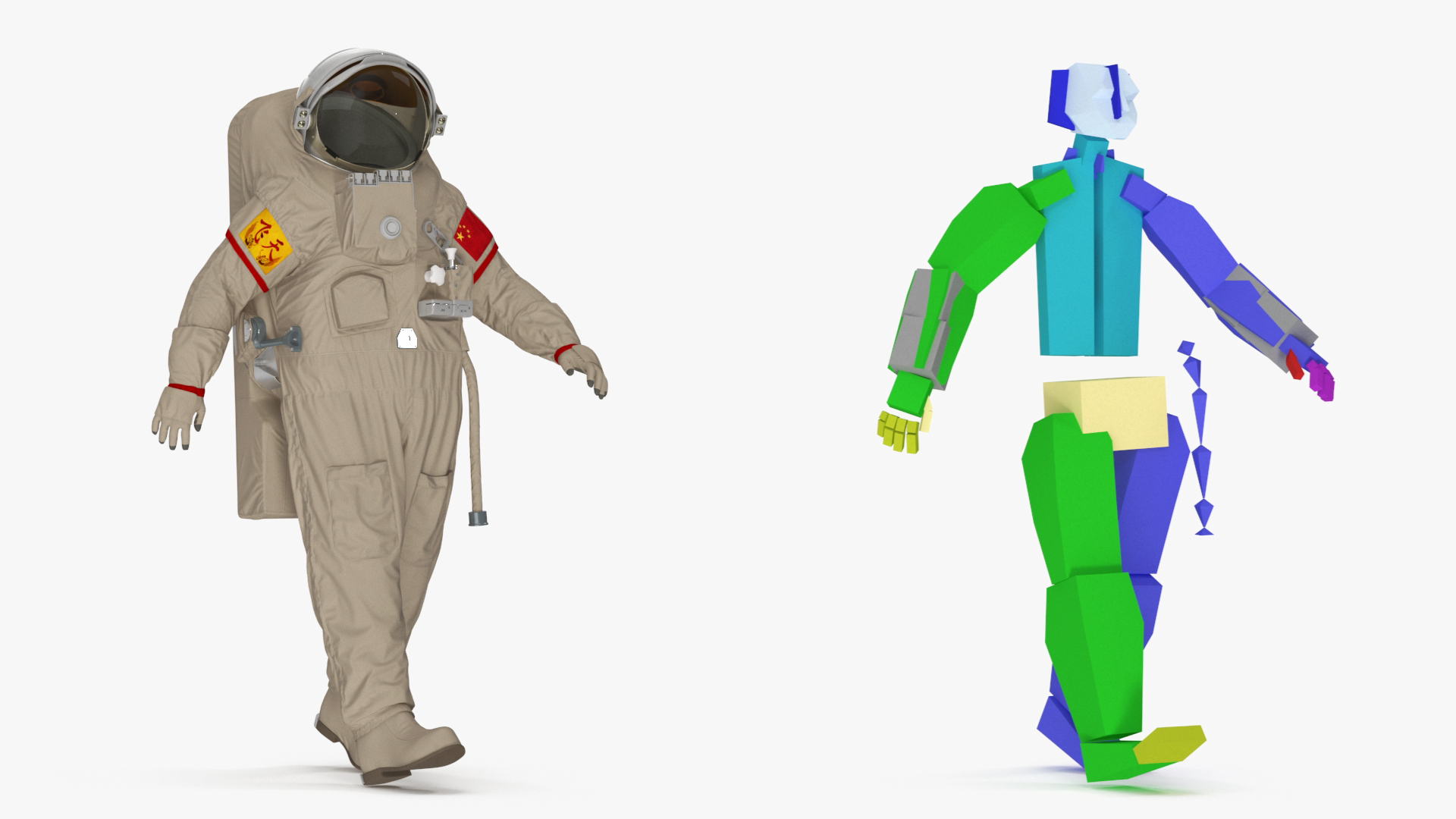 3D China Feitian Space Suit Rigged - TurboSquid 2230910