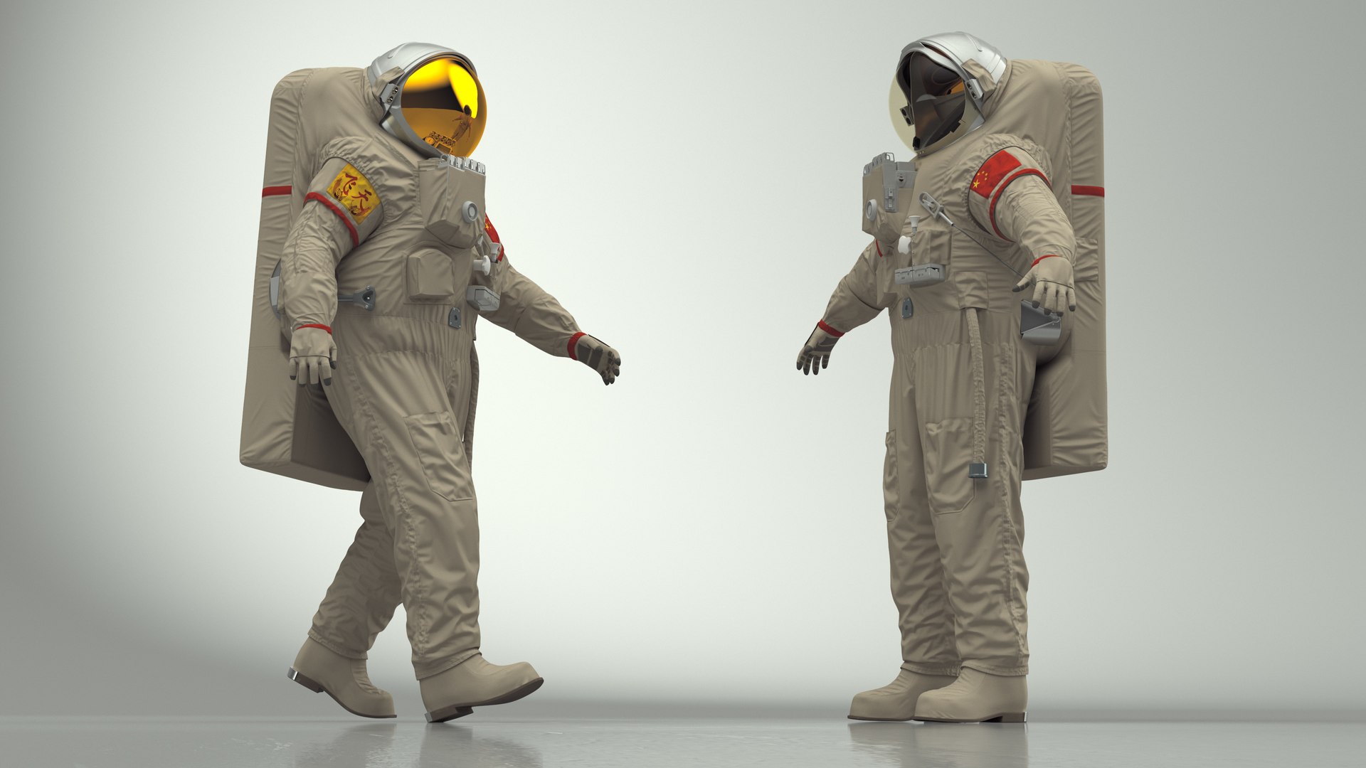 3D China Feitian Space Suit Rigged - TurboSquid 2230910
