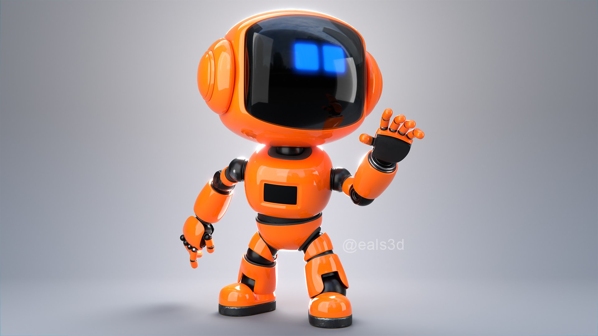 Cute Short Robot Eve-2 3D Model - TurboSquid 2319607