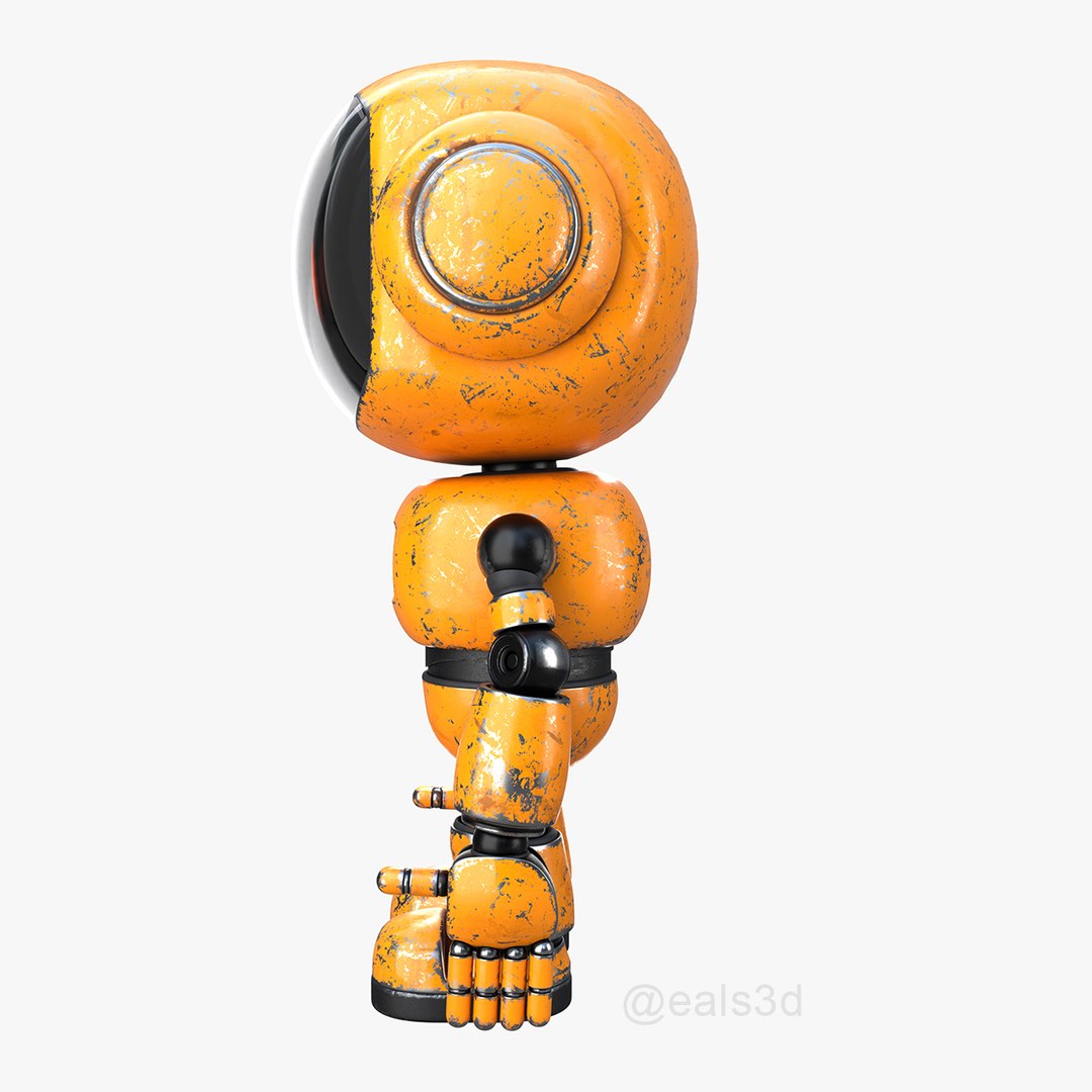 Cute Short Robot Eve-2 3D Model - TurboSquid 2319607