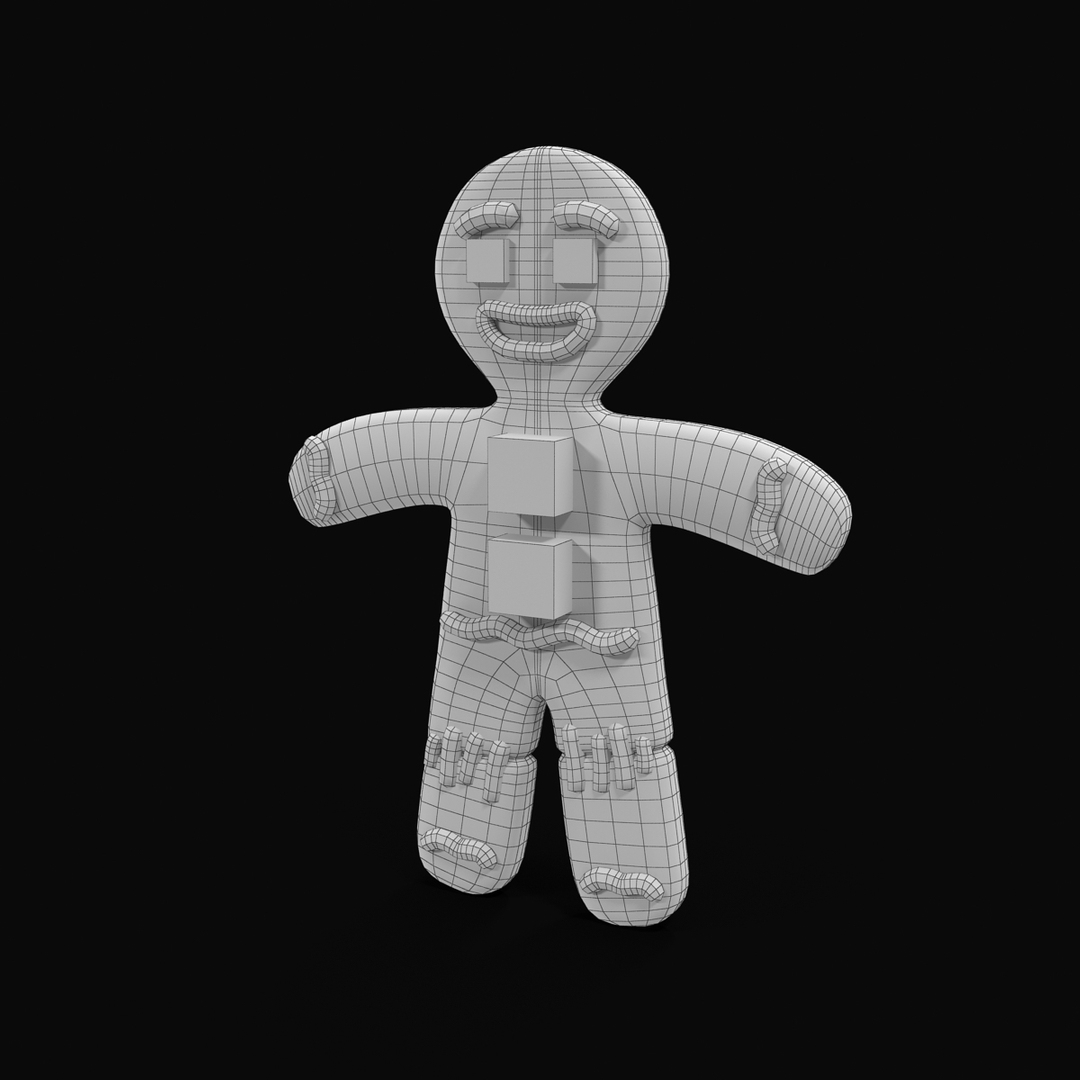Gingerbread Man Static 3d Model