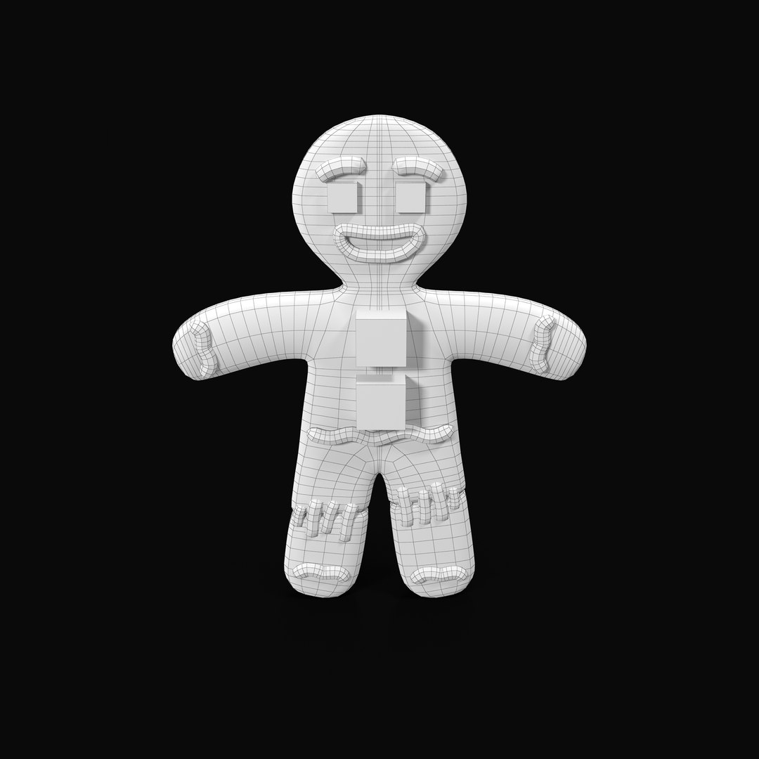 Gingerbread Man Static 3d Model
