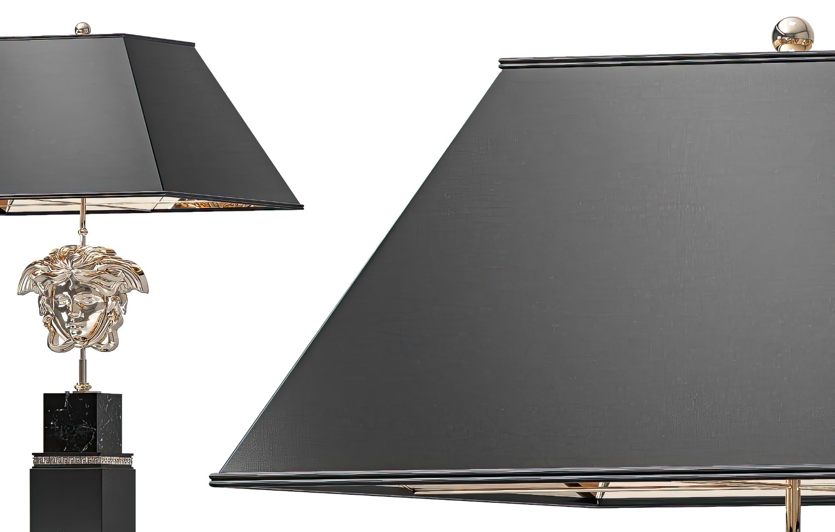 3D Versace Home Medusa Floor Lamp model - TurboSquid 2110873