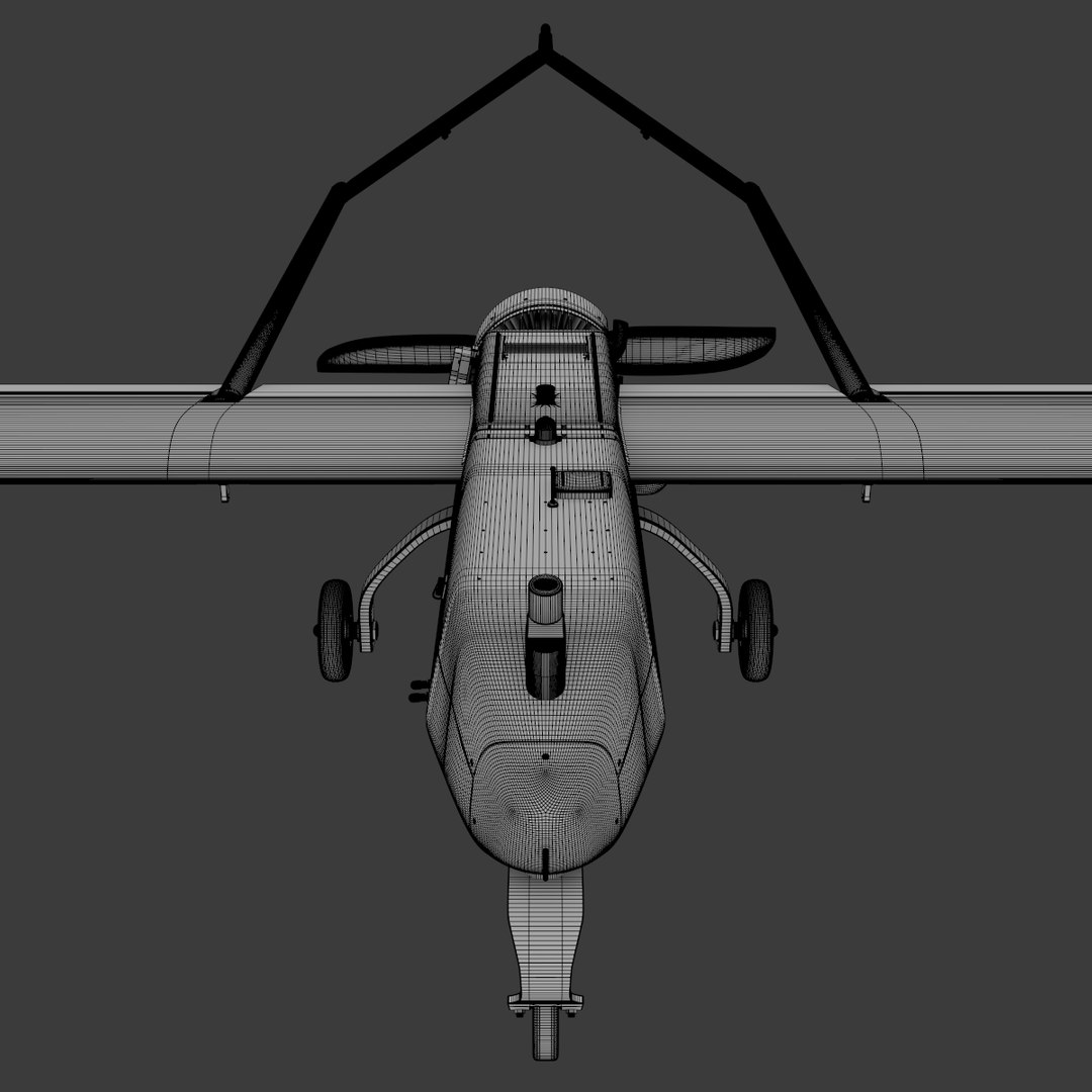 rq-7 shadow 200 unmanned 3d c4d
