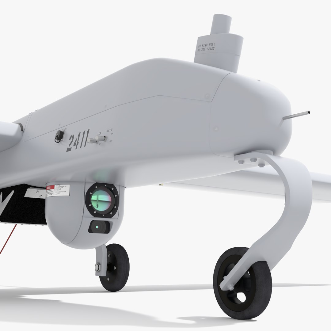 rq-7 shadow 200 unmanned 3d c4d
