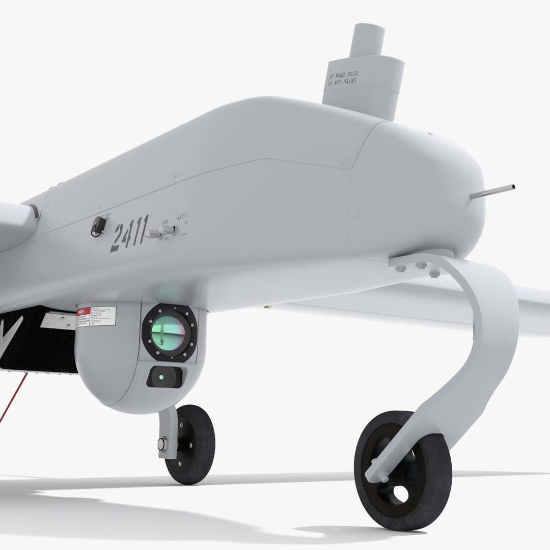 rq-7 shadow 200 unmanned 3d c4d