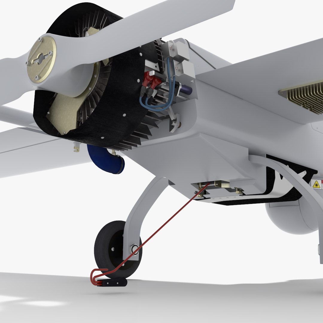 rq-7 shadow 200 unmanned 3d c4d