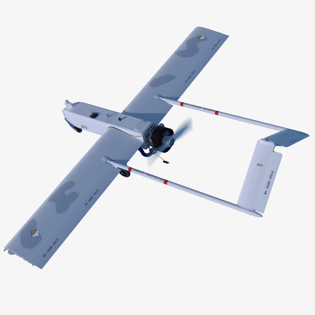 rq-7 shadow 200 unmanned 3d c4d