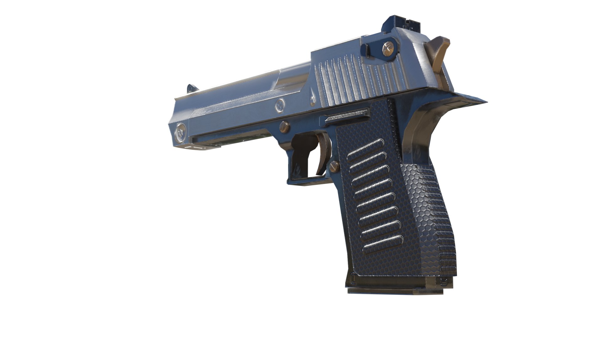 3D gun pistol - TurboSquid 1363327