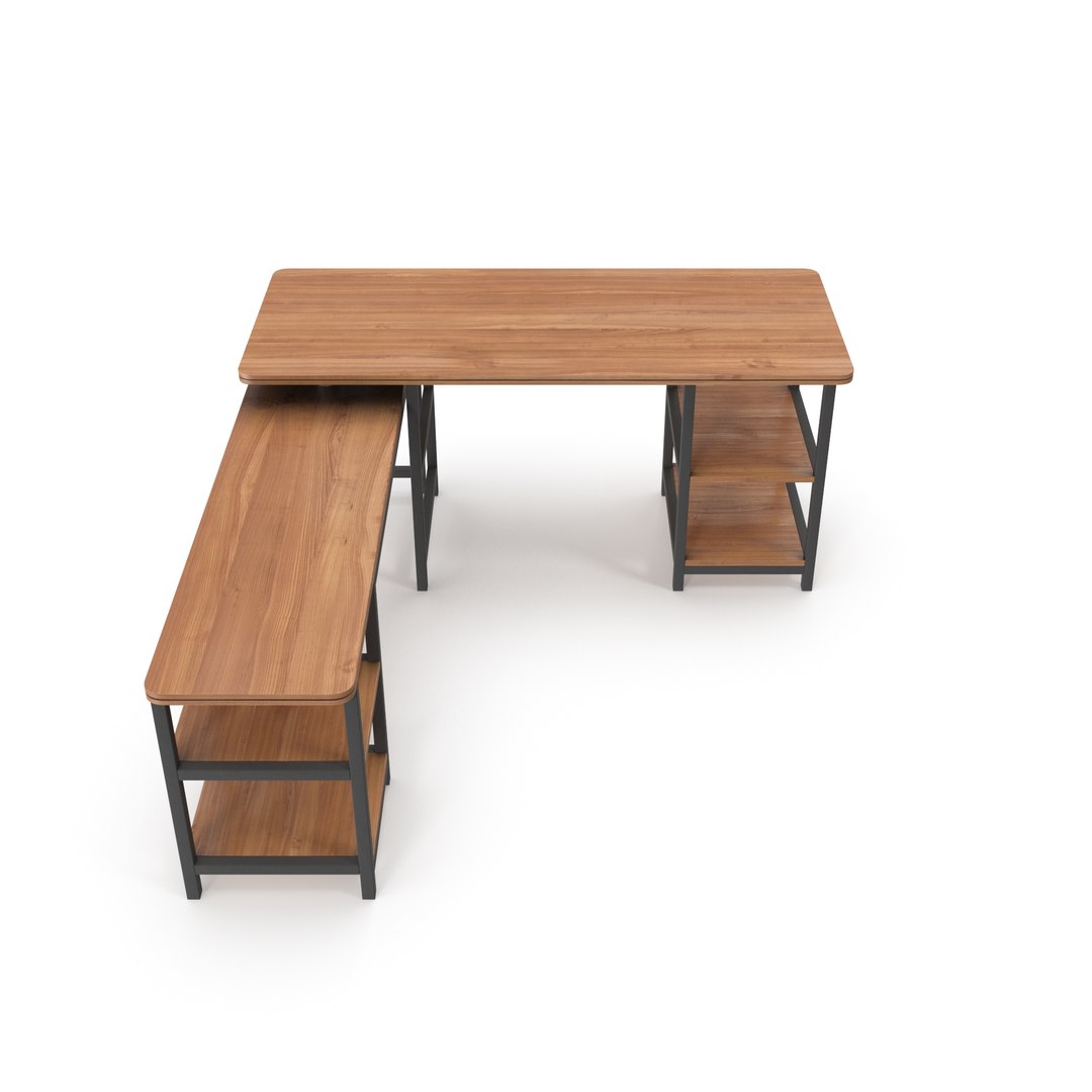 3D Modern Office Workstation Table - TurboSquid 2166279