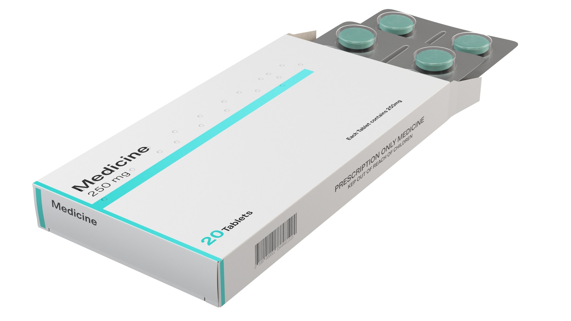 Packaged Medicine 3D Model - TurboSquid 2154475