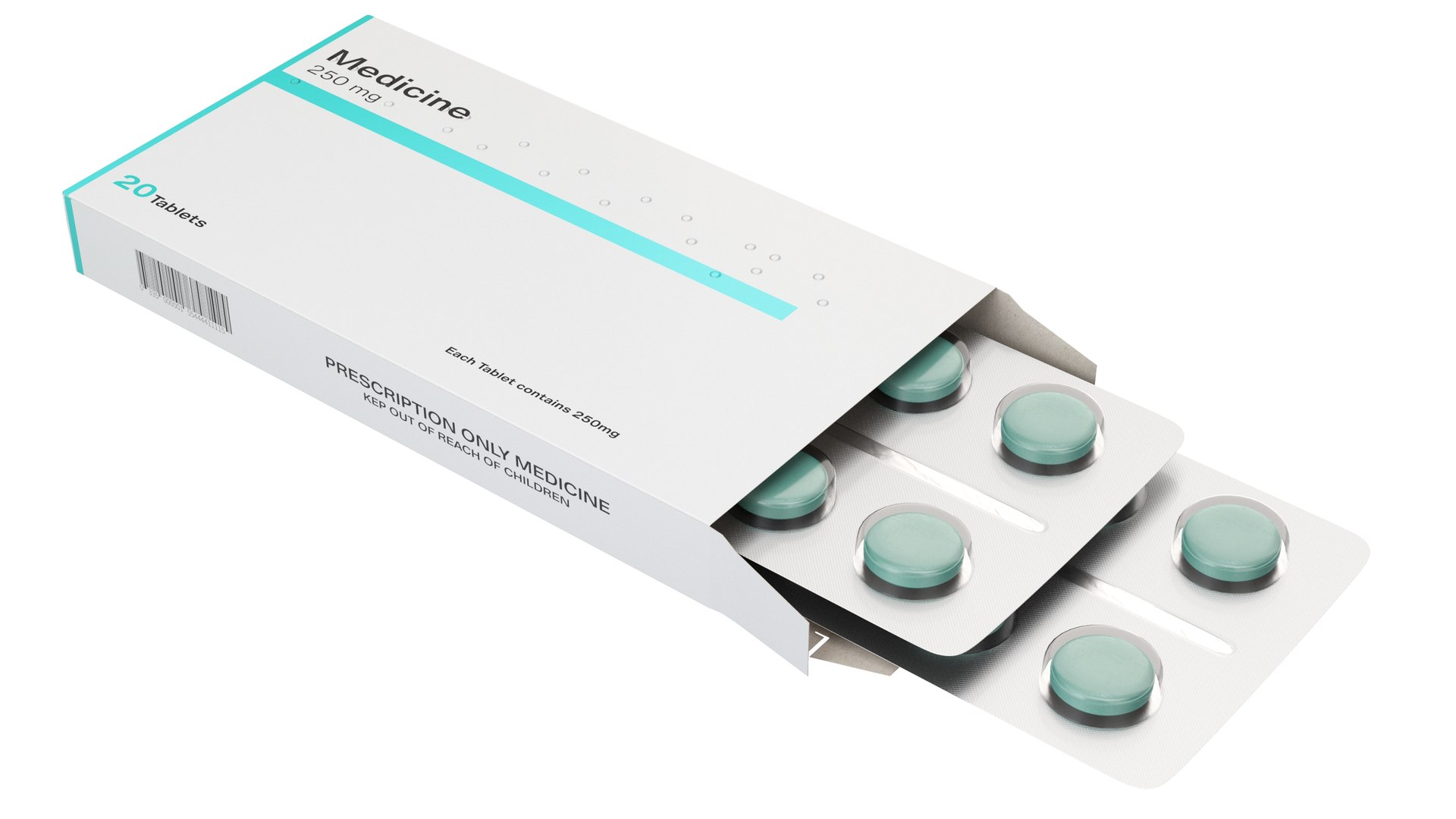 Packaged Medicine 3D Model - TurboSquid 2154475