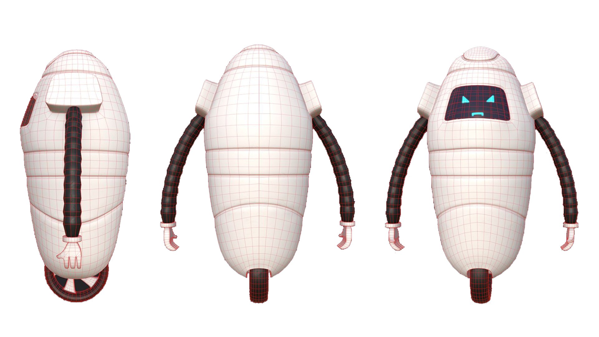 3D Low Poly Stylized Robot - 3D Game Model - Ma Obj Fbx - TurboSquid ...